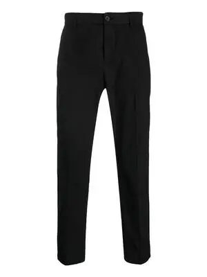 DEPARTMENT 5 Logo-patch Straight-leg Trousers - Black