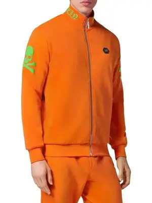Philipp Plein Embroidered Bomber Jacket - Orange