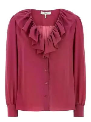 Chloé Silk Blouse - Pink