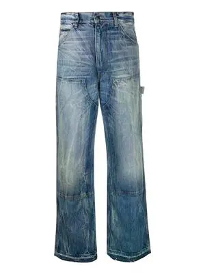 Amiri Bleached Wash Jeans - Blue