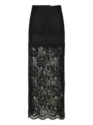 PACO RABANNE Rabanne Lace Maxi Skirt