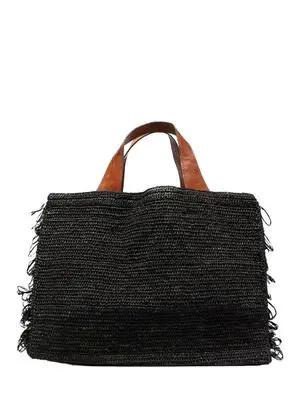 IBELIV Onja Woven Tote Bag - Black