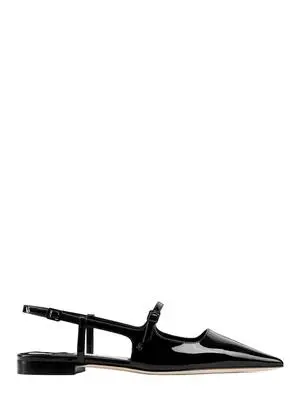 JIMMY CHOO Jimmy Choo Didi Ballet Flats With Buckle-Fastening Slingback Strap Black