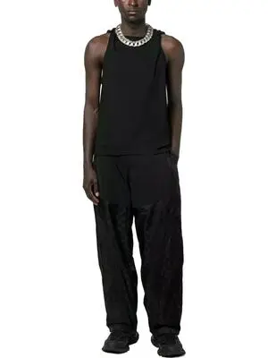 MISBHV Monogram Jacquard Wide-leg Trousers - Black
