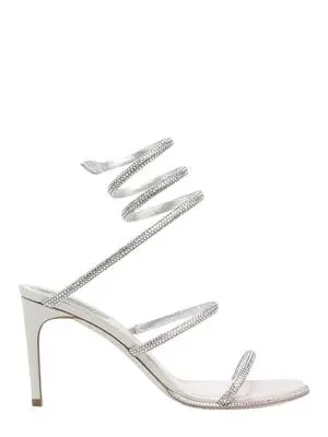 Rene Caovilla Cleo Spiral Sandals - Silver