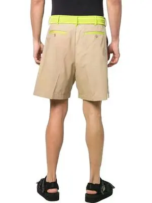 Palm Angels Drawstring Tailored Shorts - Neutrals