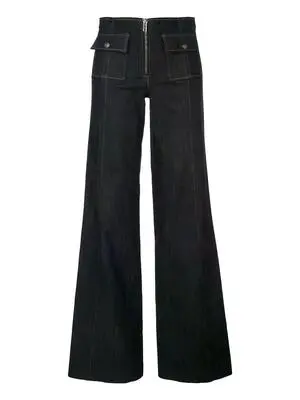 Cinq À Sept Flared Trousers - Blue