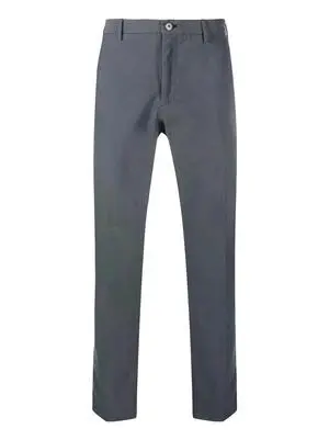 Incotex Straight-leg Cotton Trousers - Blue