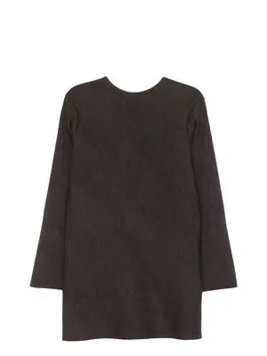 Khaite Elle Mini Dress - Brown