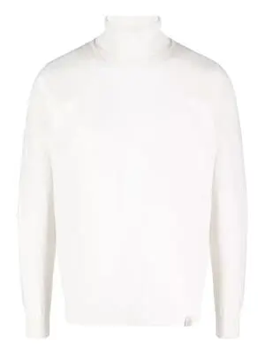 Brioni Roll-neck Cashmere Jumper Neutrals