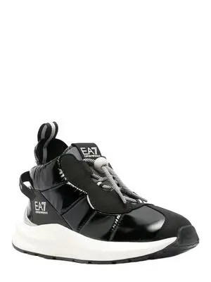 EA7 Padded Mid-top Sneakers - Black
