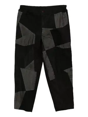 Comme Des Garçons Gabardine Patchwork Trousers - Black