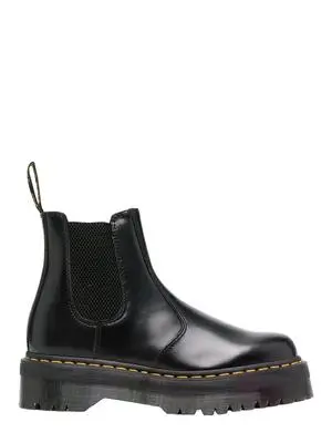 Dr. Martens Leather Chunky Sole Chelsea Boots - Black