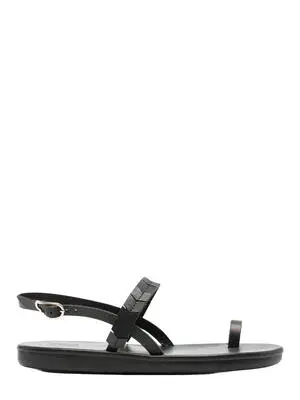 ANCIENT GREEK SANDALS Ancient Greek Sandals Kamara Leather Sandals Black