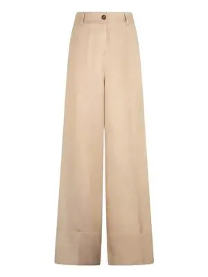 Liu Jo Tailored Wide-leg Trousers - Neutrals