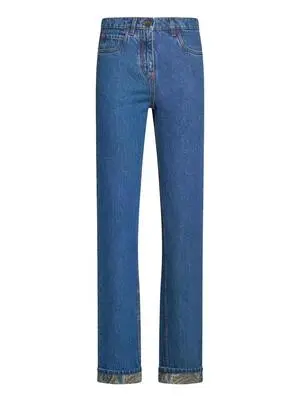 Etro Straight Leg Jeans - Blue