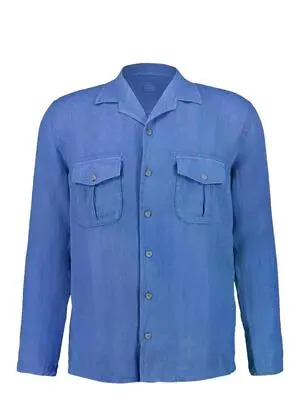 120% Lino Linen Shirt - Blue