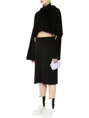 JW ANDERSON JW Anderson Wool-Mohair Blend Midi Pencil Skirt