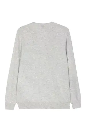 ALLUDE Cashmere V-neck Jumper - Grey