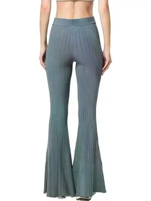 Live The Process Jaya Ribbed Flared Trousers - Blue
