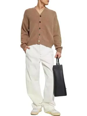 Jacquemus Cardigan With V-neck And Button Fastening - Brown