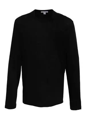 JAMES PERSE Long-sleeve Cotton T-shirt - Black