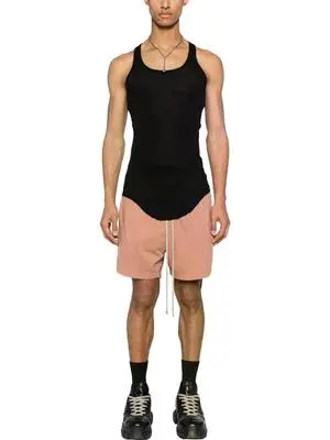 Rick Owens Cotton Shorts - Orange