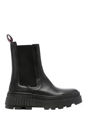 Tommy Hilfiger Leather Ankle Boots - Black