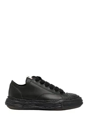 Mihara Yasuhiro Peterson Leather Sneakers - Black
