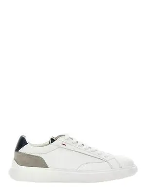 Peuterey Leather Lace-up Sneakers - White