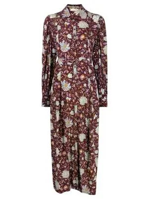 Ulla Johnson Athena Graphic-print Silk Dress - Red