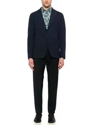 Paul Smith Floral-print Cotton Shirt - Blue
