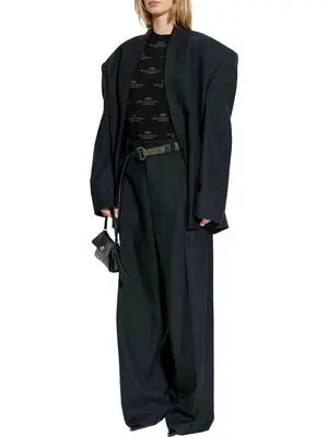 Balenciaga All-over Logo-print Jumper - Black