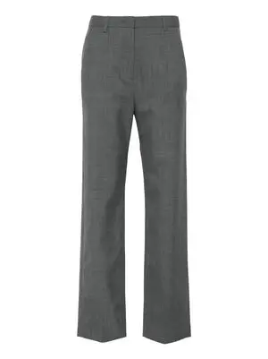 Valentino Garavani Virgin Wool Straight Trousers - Grey