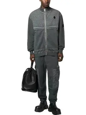 A-COLD-WALL* Zip-up Washed Cotton Sweatshirt - Grey