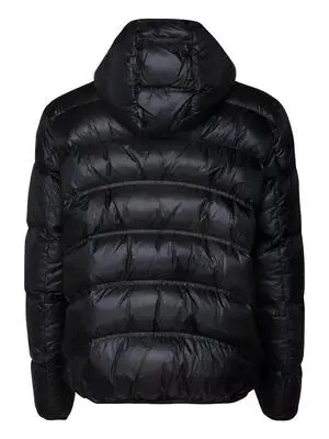 Moncler Logo-patch Hooded Down Jacket - Black