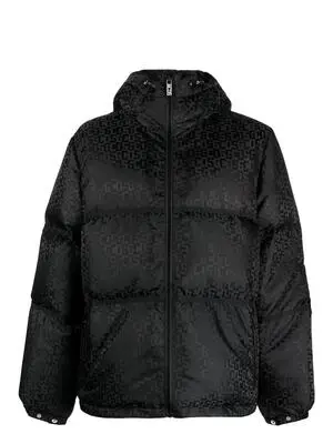 Gcds Logo-monogrammed Hodded Jacket - Black