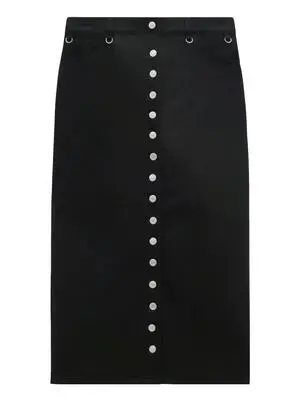 COURREGES Courrèges Multiflex Denim Midi Skirt