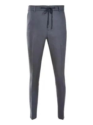 Peserico Tapered Drawstring Trousers - Grey