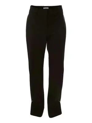 JW Anderson Ring Detail Slim-leg Trousers - Black