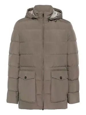 Corneliani Hooded Puffer Jacket - Neutrals