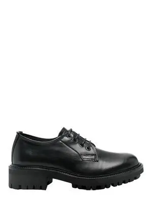 Calvin Klein Leather Oxford Shoes - Black