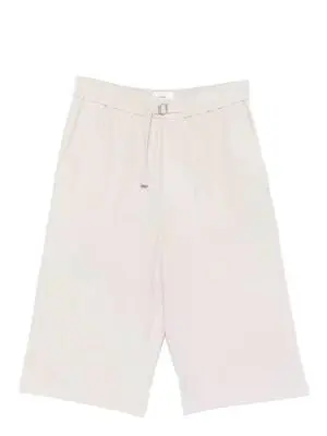 AMI Paris Logo-plaque Shorts - Neutrals