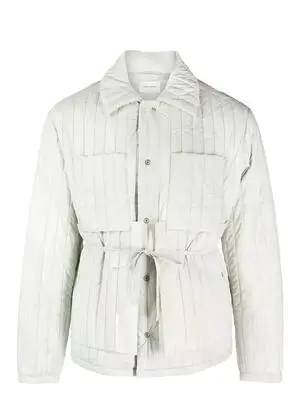 CRAIG GREEN Belted Quilted Shirt Jacket - Grey