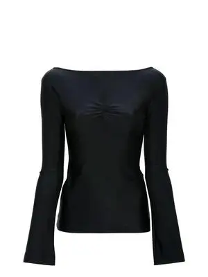 ALAINPAUL Logo-embroidered Top - Black