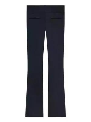 COURREGES Bootcut Trousers With Belted Waist - Blue