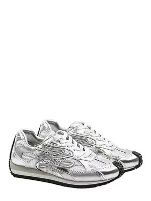 Karl Lagerfeld Velocette Lace-up Sneakers - Silver