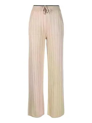 Lorena Antoniazzi Ribbed-knit Trousers - Neutrals