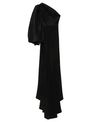 Solace London Taffeta Gown - Black