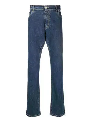 BILLIONAIRE Logo Embroidered Jeans - Blue